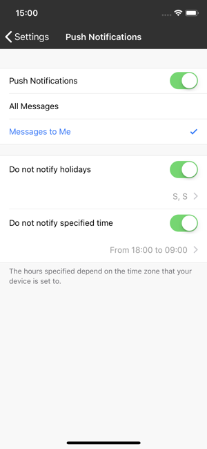 Mobile Push Notification Setting （iOS） – Chatwork‐en