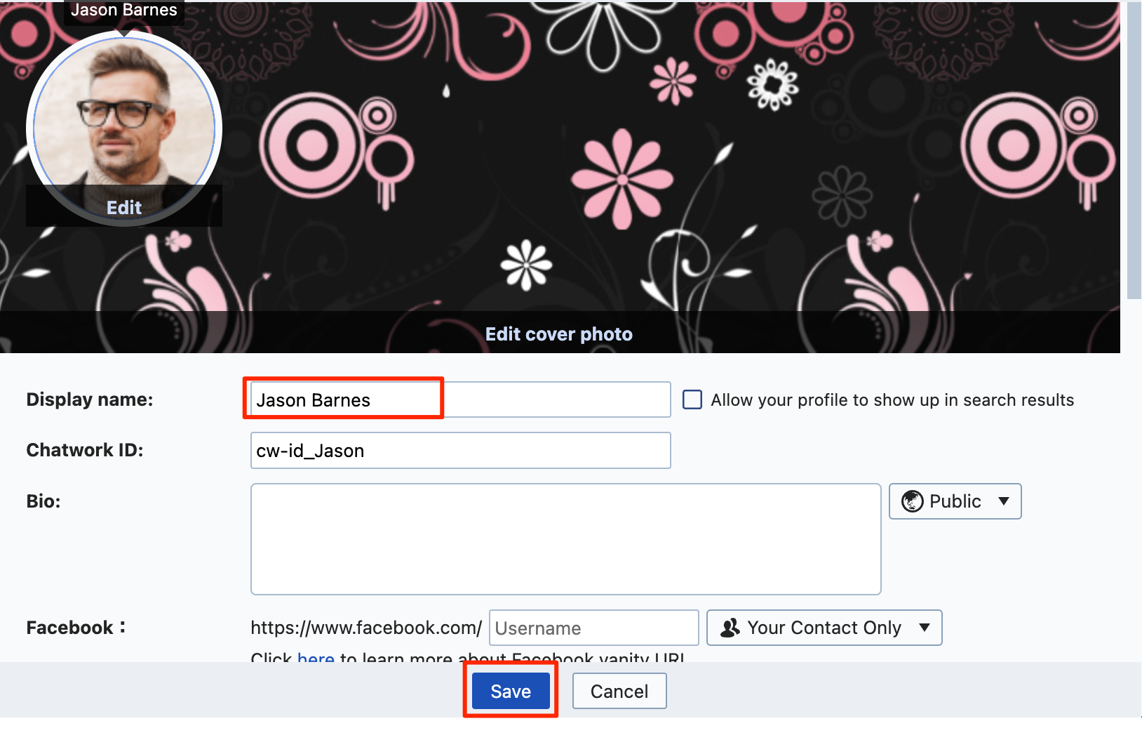 Setting up and editing Chatwork ID – Chatwork‐en